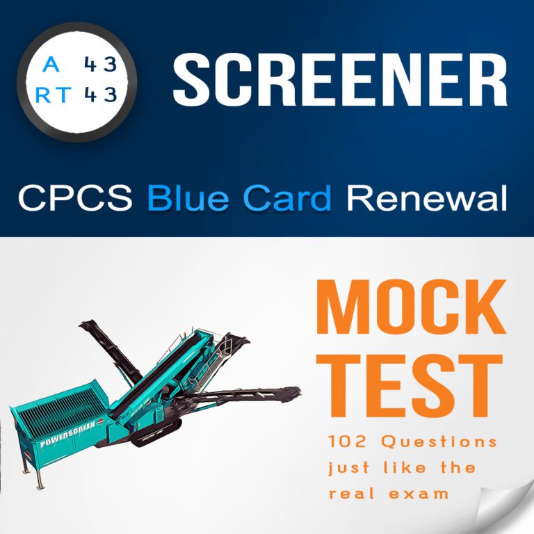 RT61 CPCS Blue Card Renewal Mock Test with 126 Questions and Answers ...